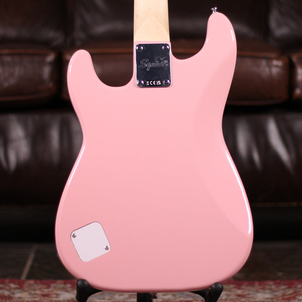 Squier Mini Strat Shell Pink | Electric Guitars Derby | Foulds Guitars